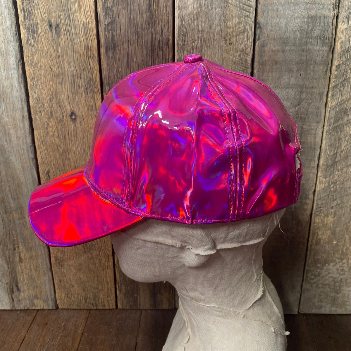 Baseball Cap in Holographic Hot Pink – Phoenix Menswear
