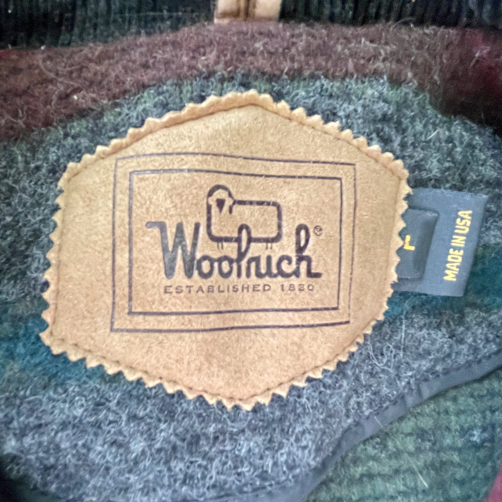 1990's Vintage Woolrich Wool Jacket Striped Design Blue Red Sz L - OOA – Phoenix Menswear