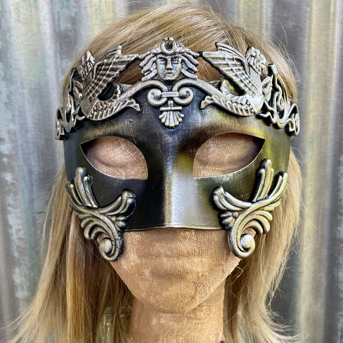 Baroque Silver Black Mask Costume – Phoenix Menswear