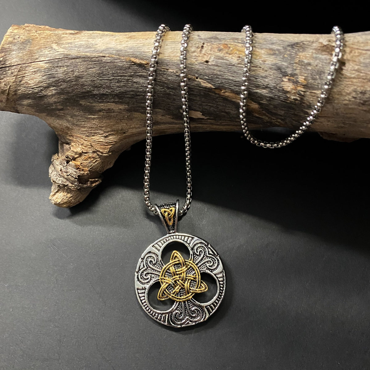 Celtic Knot Pendant on Chain – Phoenix Menswear