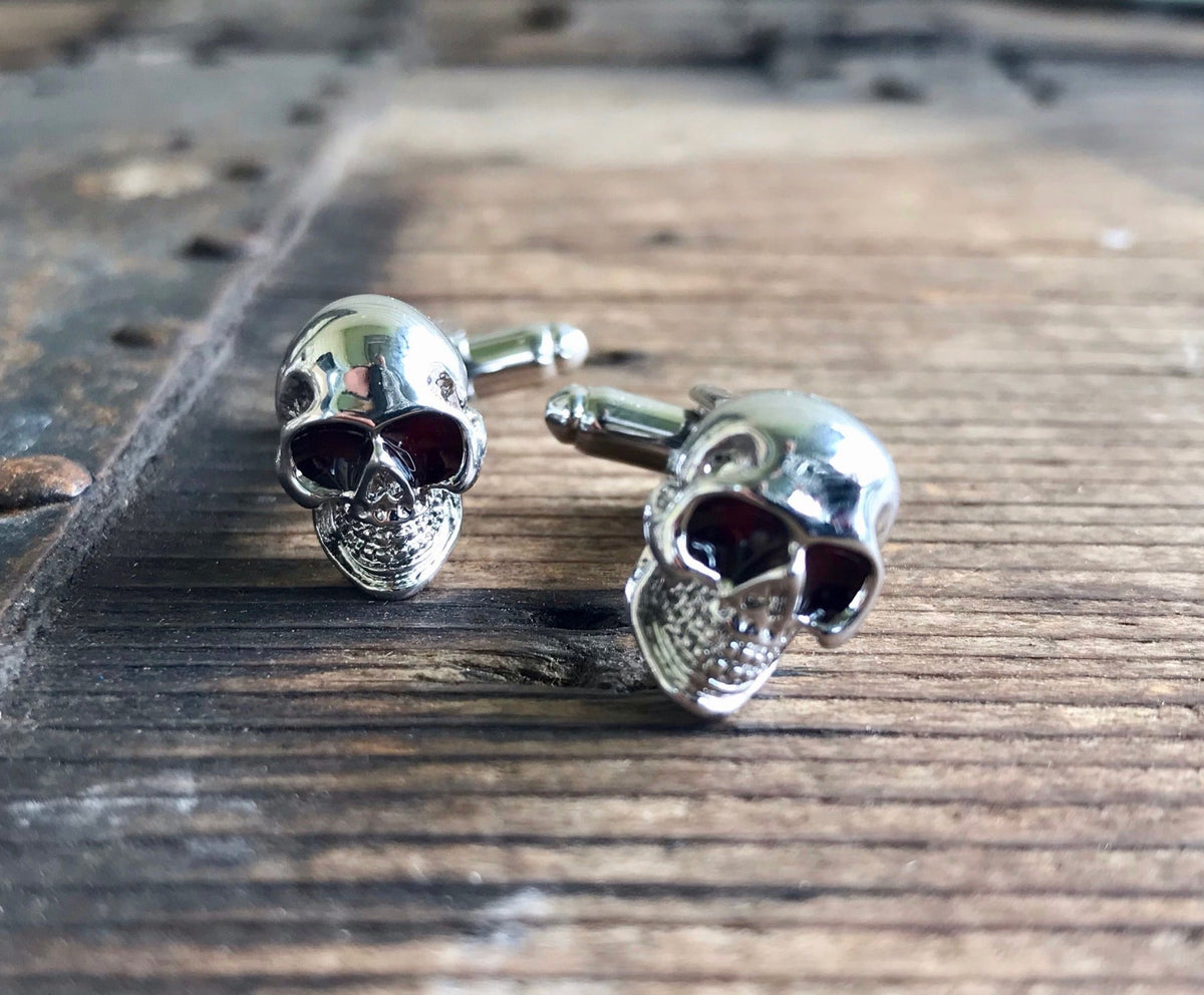 Cufflinks Silver Skull – Phoenix Menswear