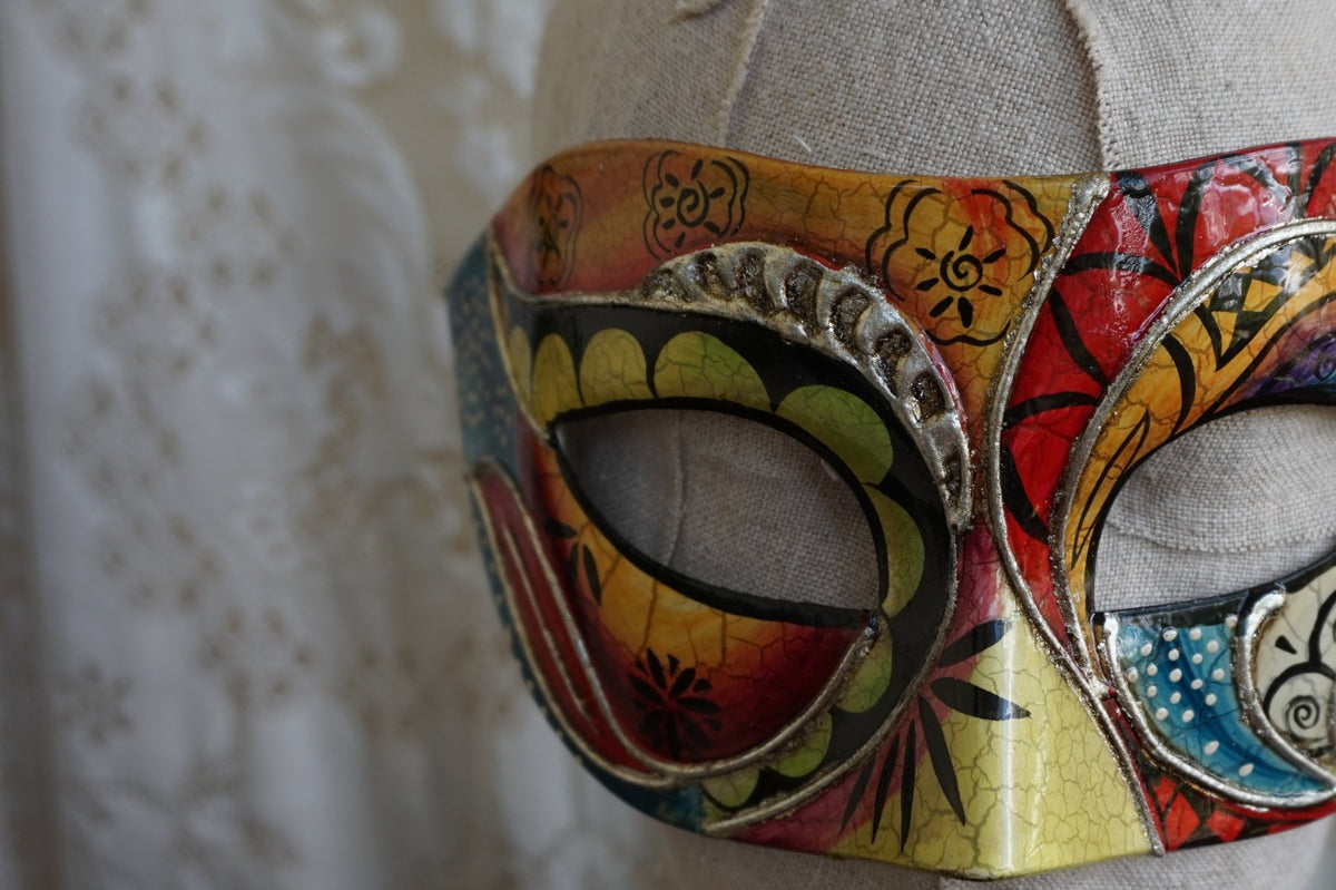 Mask Colourful Mardi Gras Masquerade – Phoenix Menswear